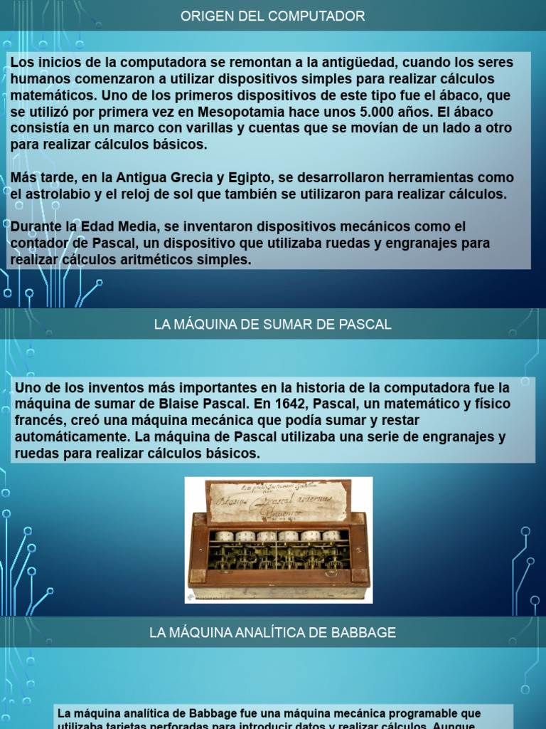 Computadoras Primeras y Actual | PDF | Hardware de la computadora | Unidad Central de procesamiento