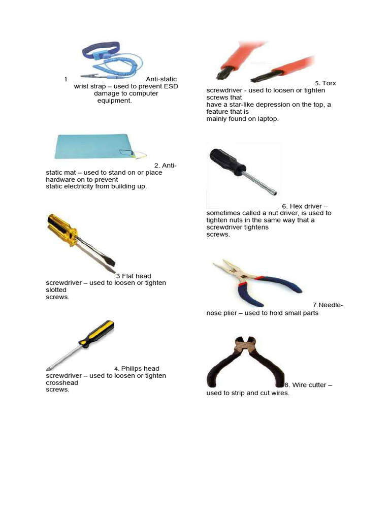 PARTS OF THE HAND TOOLS | PDF
