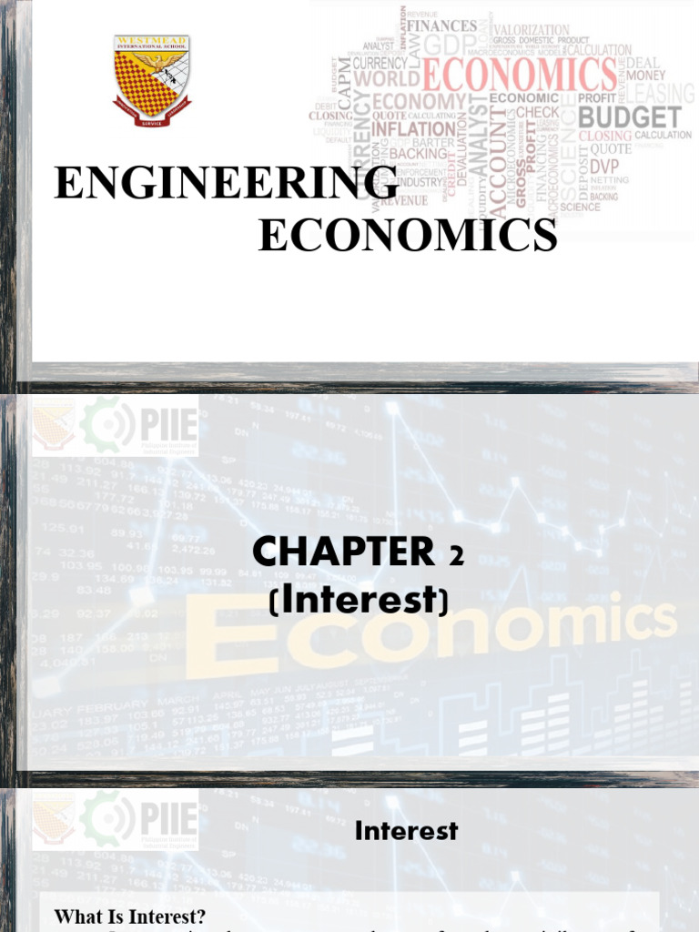 Eng. Econ Chapter 2 Interest (1) | PDF | Interest | Compound Interest