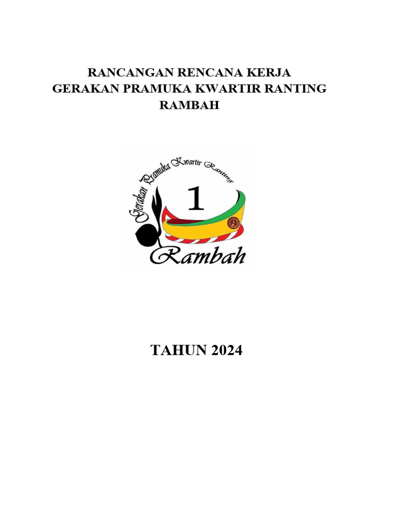 RANCANGAN RENCANA KERJA Kwaran Rambah | PDF | Karier & Perkembangan | Seni