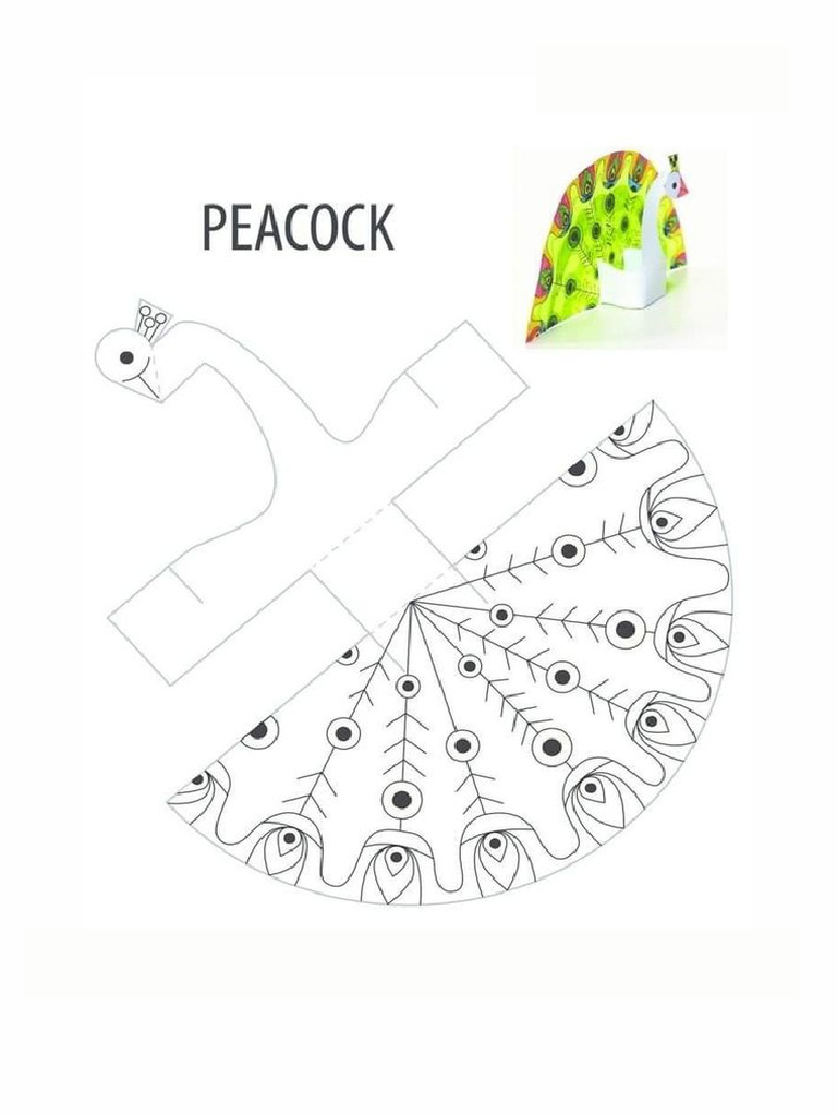 3D Peacock Craft | PDF