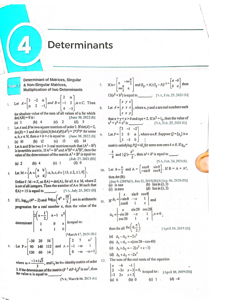 Determinants | PDF