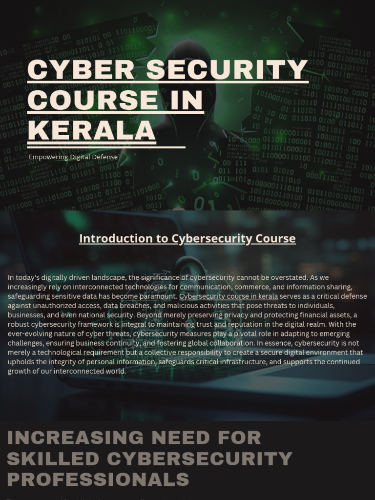 Cybersecurity Courses Kerala Guide | PDF | Computers