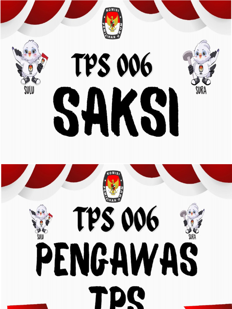 Saksi PTPS Bilik Kotak | PDF