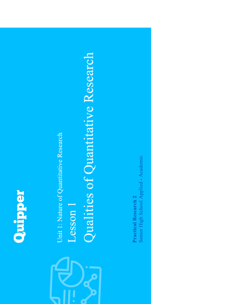 Nature of Quantitative Research | PDF