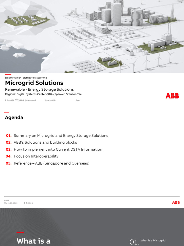 ABB Joint Sharing On Microgrid System-20230317 | PDF | Electrical Grid ...