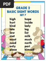 Basic Sight Words Grade 4 | PDF