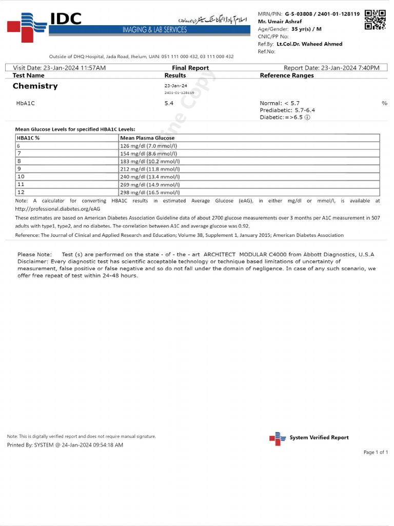 Patient Report PDF | PDF