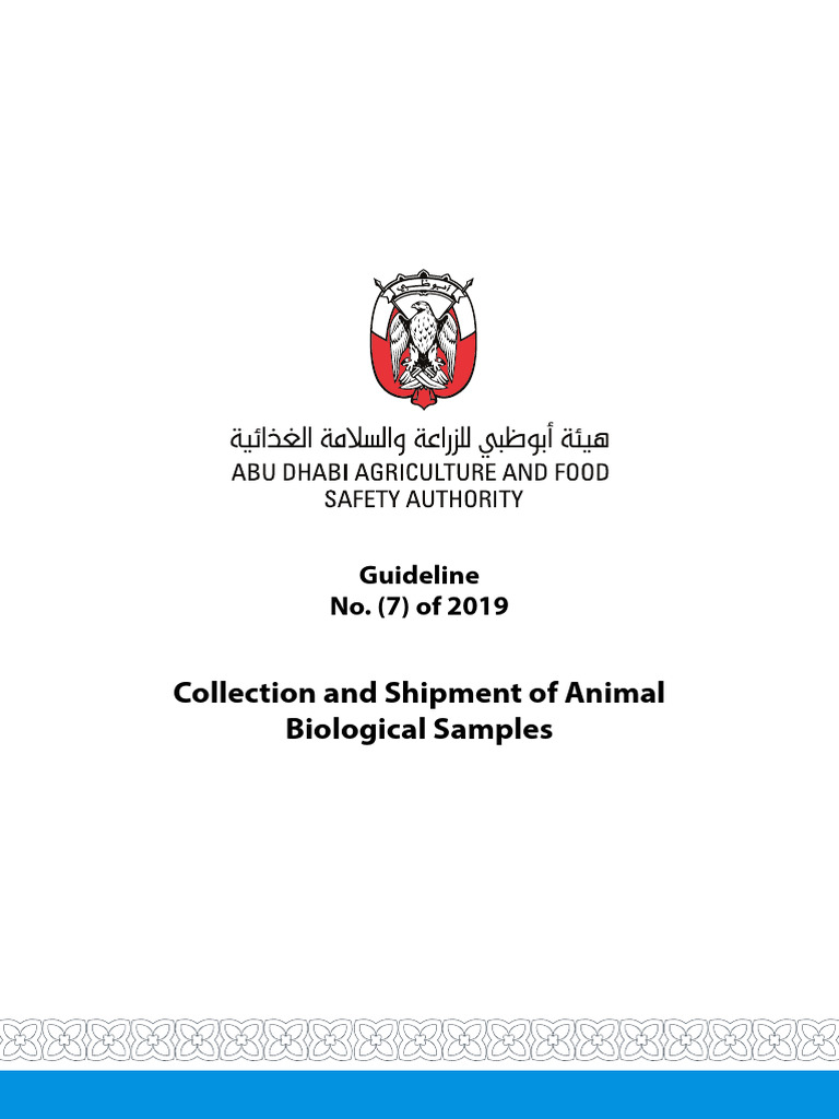 Guideline 7 of 2019 Collection and Shipment of Animal Biological ...