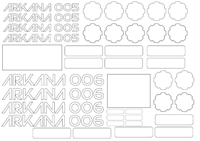 Plotting Sticker Arkana 005-006 Outline | PDF