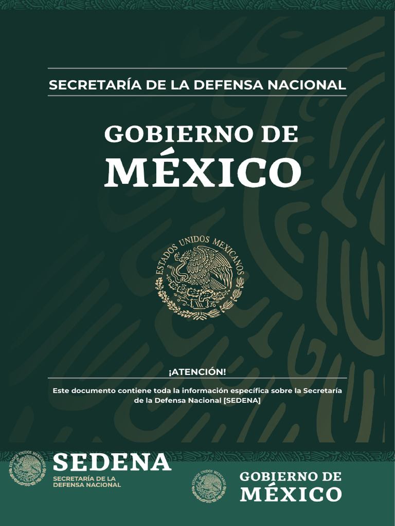 Estructura y Funciones de la SEDENA | PDF | Militar | Oficial general