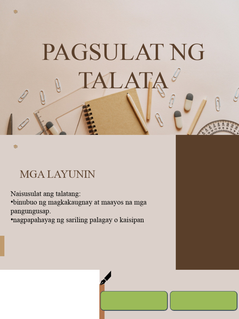Pagsulat NG Talata | PDF