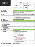 DepEd Lesson Exemplar Mathematics 8 1st | PDF | Factorization | Polynomial