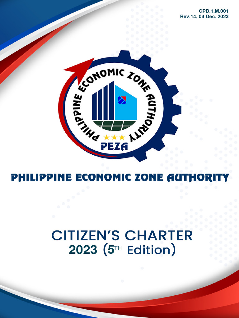 PEZA - Citizen's Charter | PDF | Sustainable Business | Sustainability