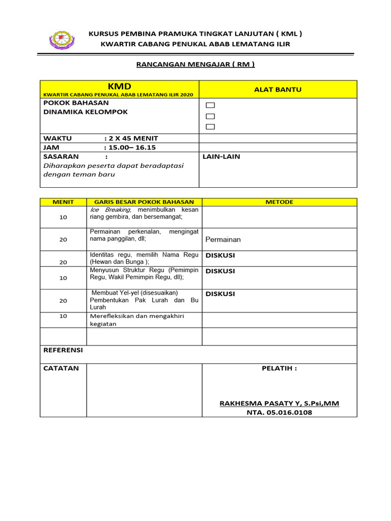 RM SKNR Dinamika Kelompok PENGGALANG | PDF