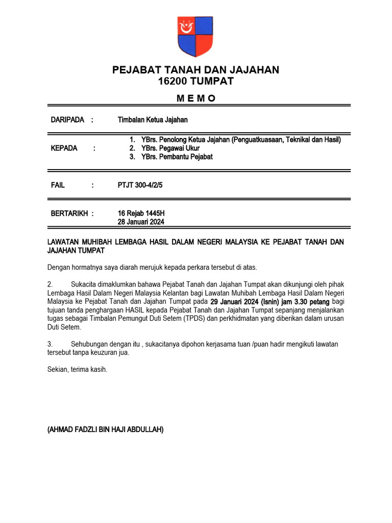 Lawatan Muhibah LHDN ke Tumpat | PDF