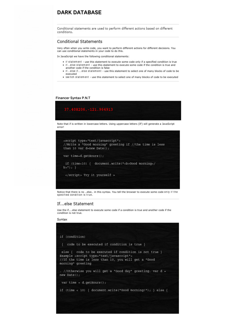 Page From Dark Database | PDF | Control Flow | Software Development