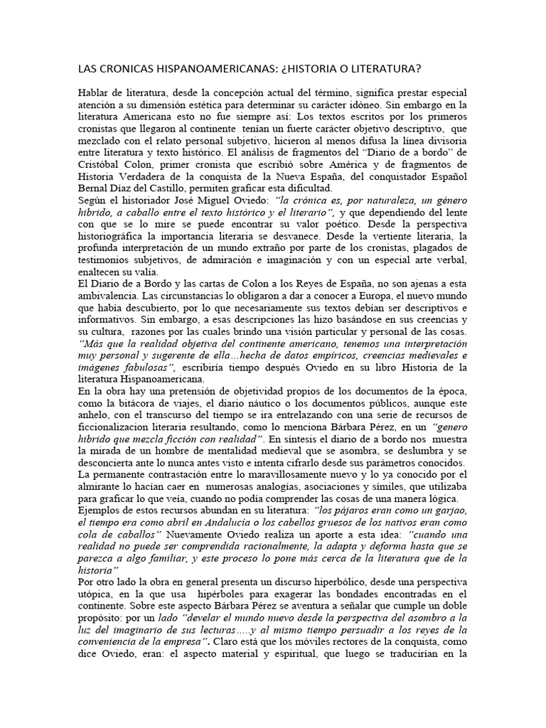 Ensayo Las Venas Abiertas de América Latina | PDF | Cristobal colon