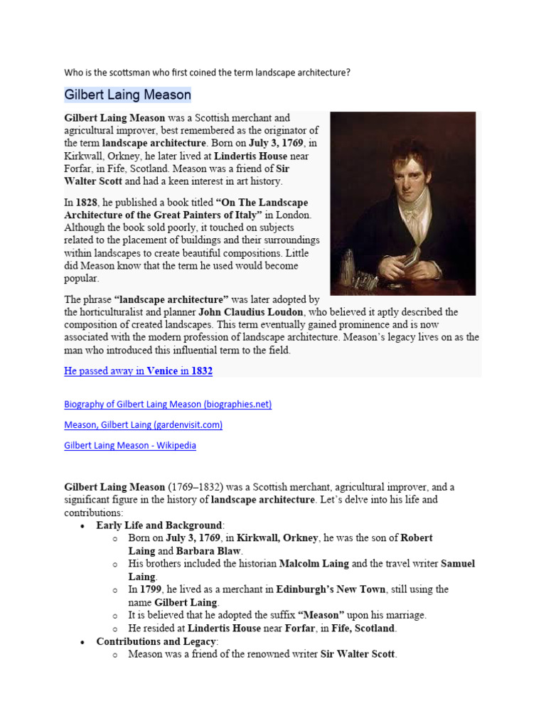 Gilbert Laing Meason | PDF | History