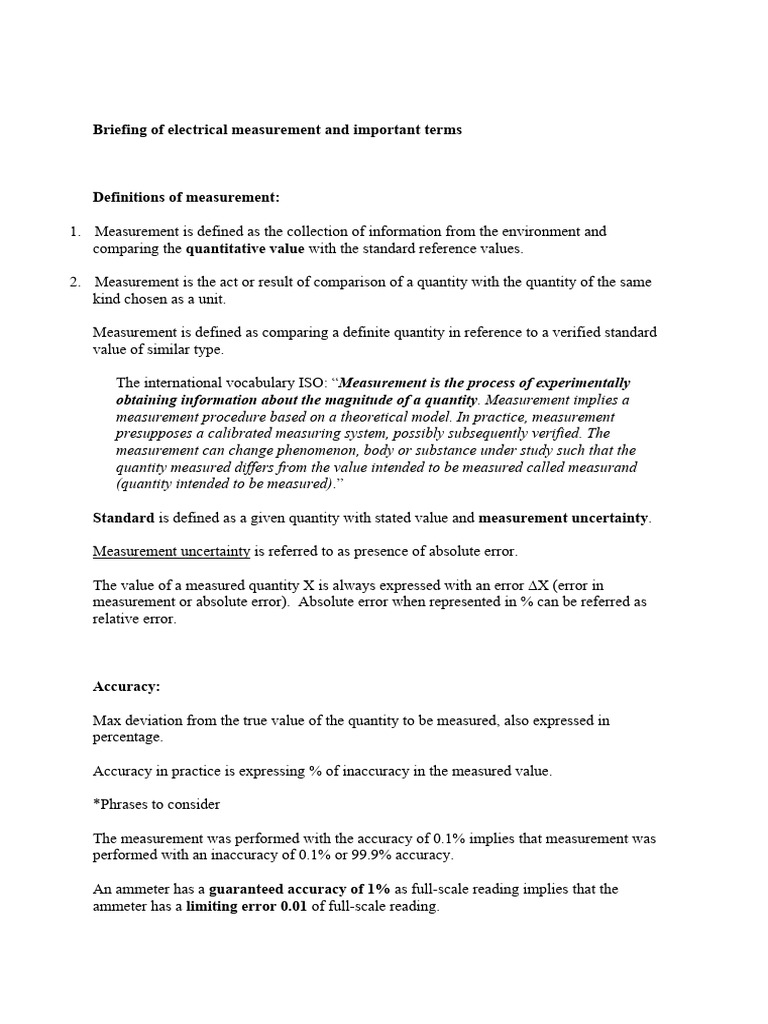 Understanding Measurement Errors | PDF | Observational Error | Accuracy And Precision