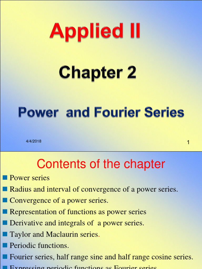 Applied II Chapter-2 (Latest) | PDF