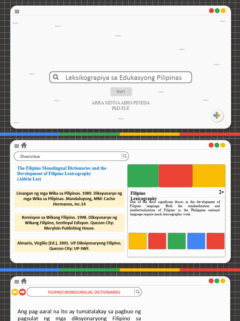 Filipino Monolingual Dictionaries | PDF
