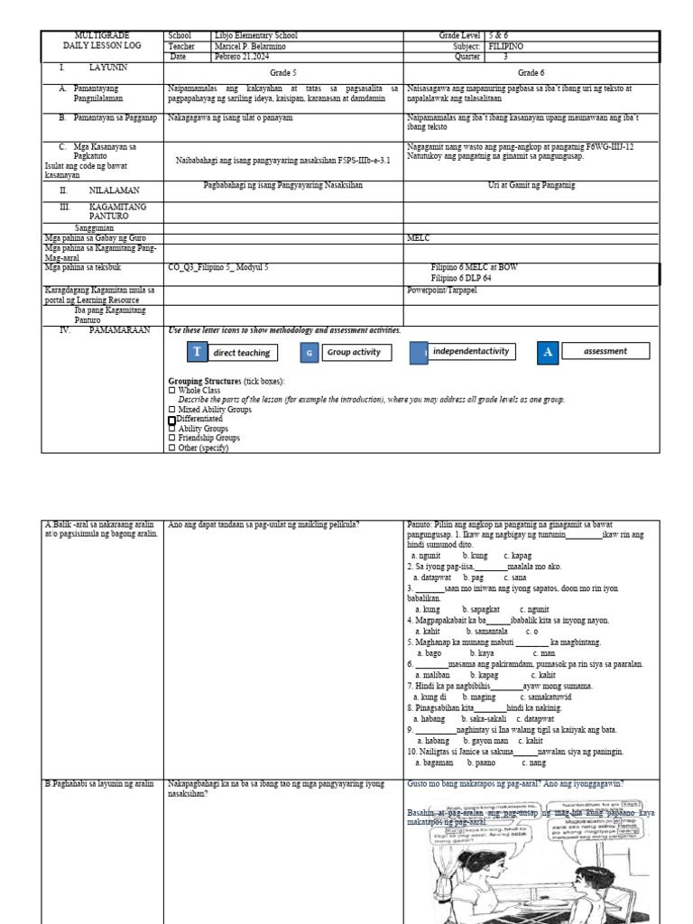 Fil 56 Q3 W4D3 | PDF
