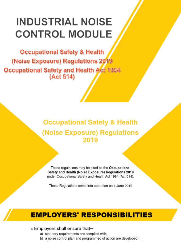 Industrial Noise Control Guide 2019 | PDF | Noise | Occupational Safety ...