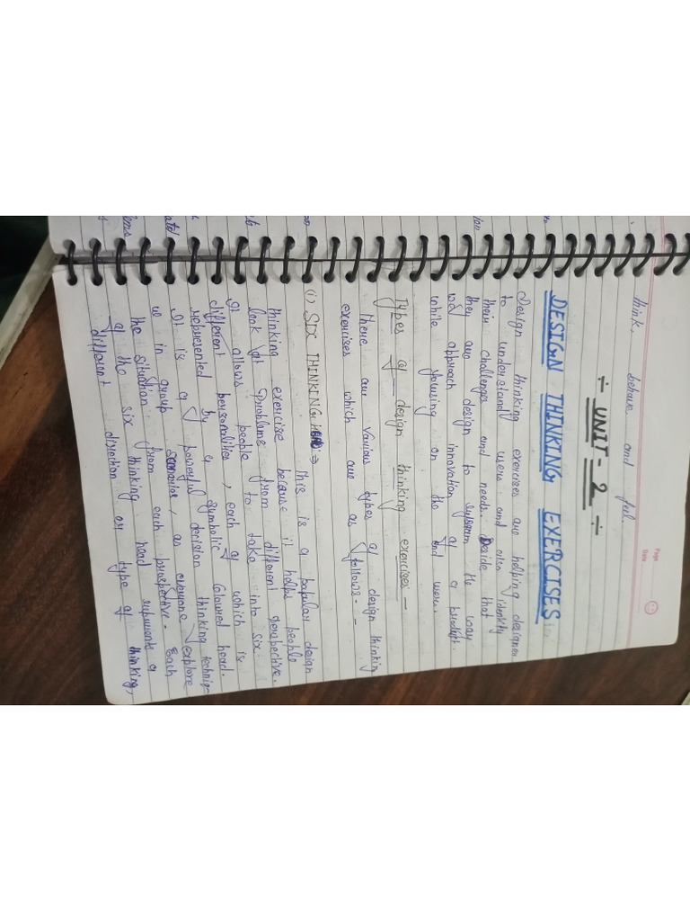 Design Thinking Unit 2 | PDF