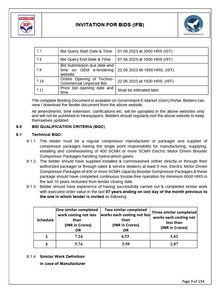 Invitation For Bids (Ifb) | PDF