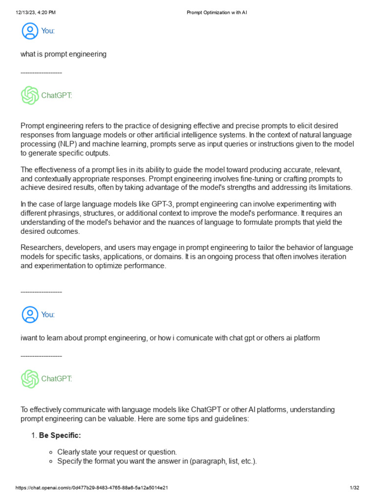 Prompt Optimization With Ai Pdf Computer Programming Artificial Intelligence 