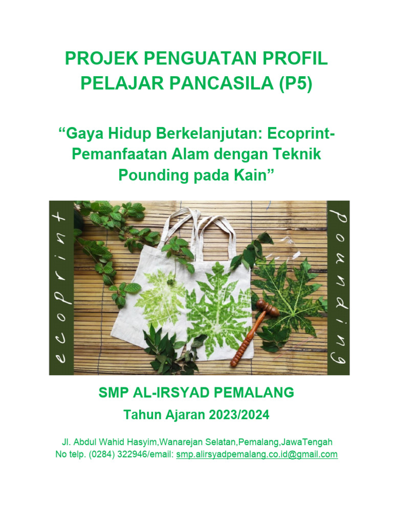 Proposal p5 Ecoprint-1 | PDF