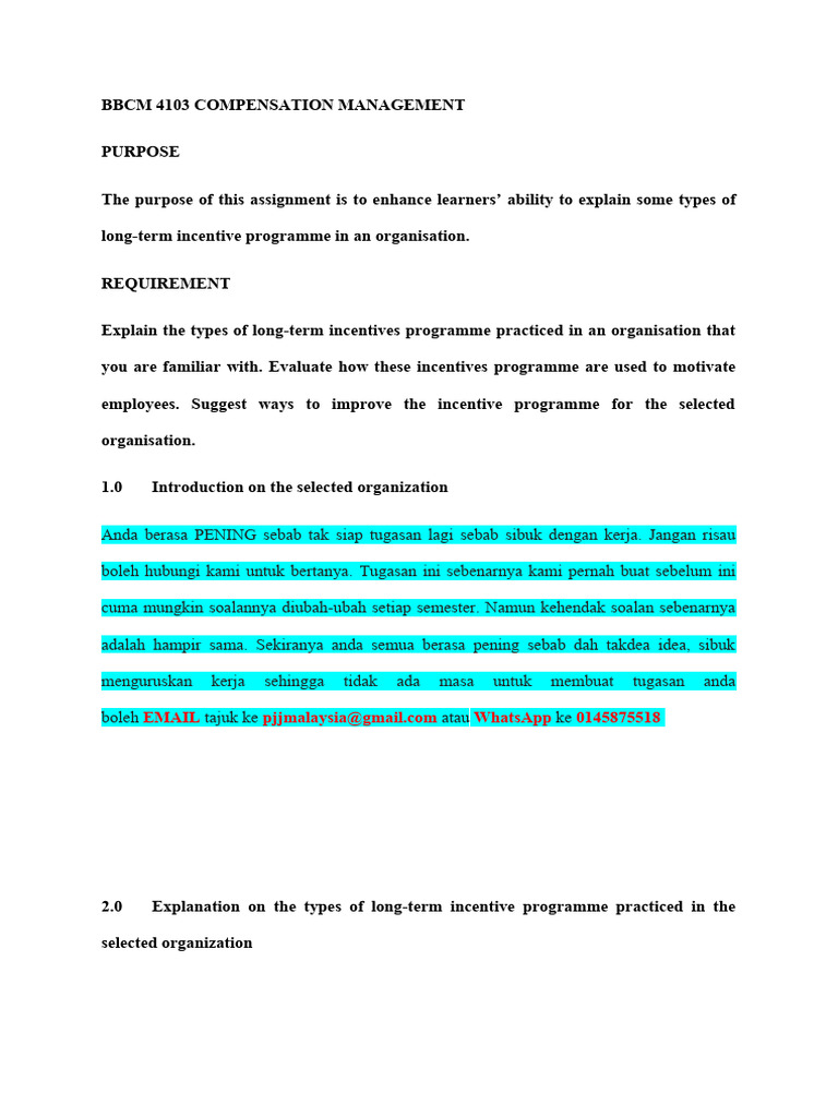 BBCM 4103 Compensation Management | PDF | Career & Growth