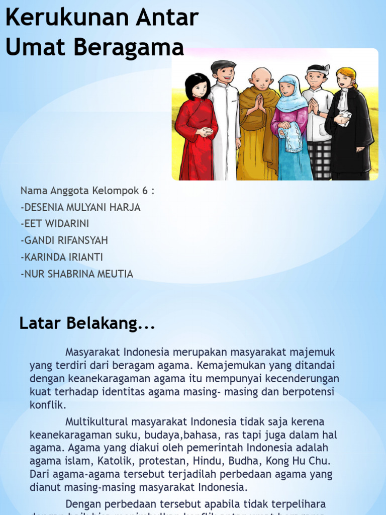 Kerukunan Antar Umat Beragama | PDF