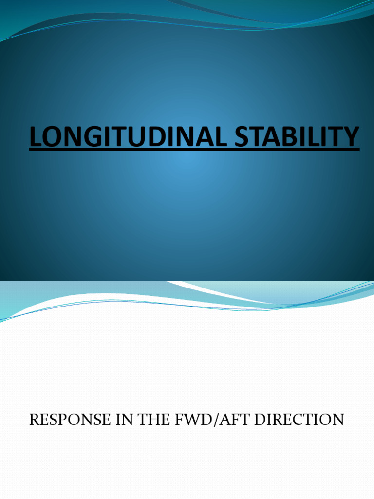 Longitudinal Ship Stability Explained | PDF