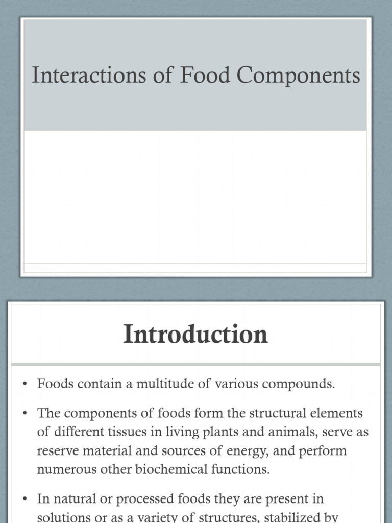 Chapter 7 - Interactions of Food Components | PDF | Proteins | Water