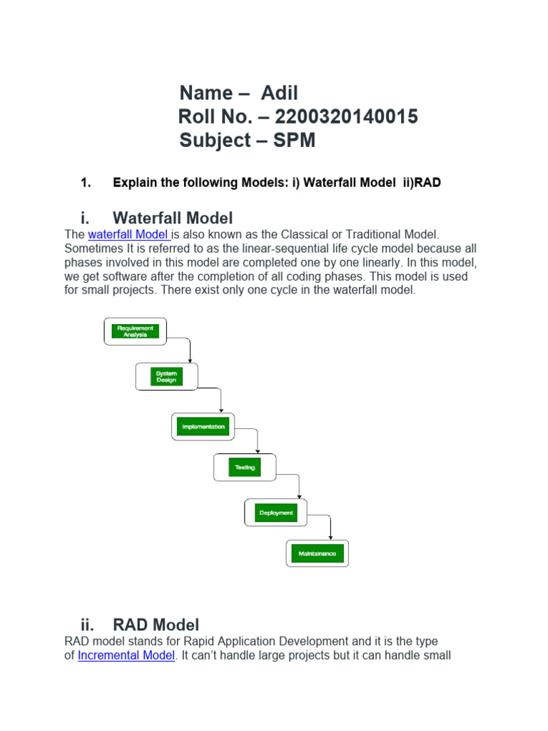 SPMAssi 2 | PDF | Software Development Process | Systems Engineering