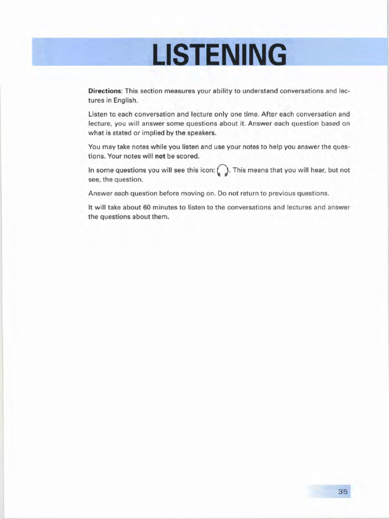 Listening Comprehension Practice Guide | PDF | Nonverbal Communication ...