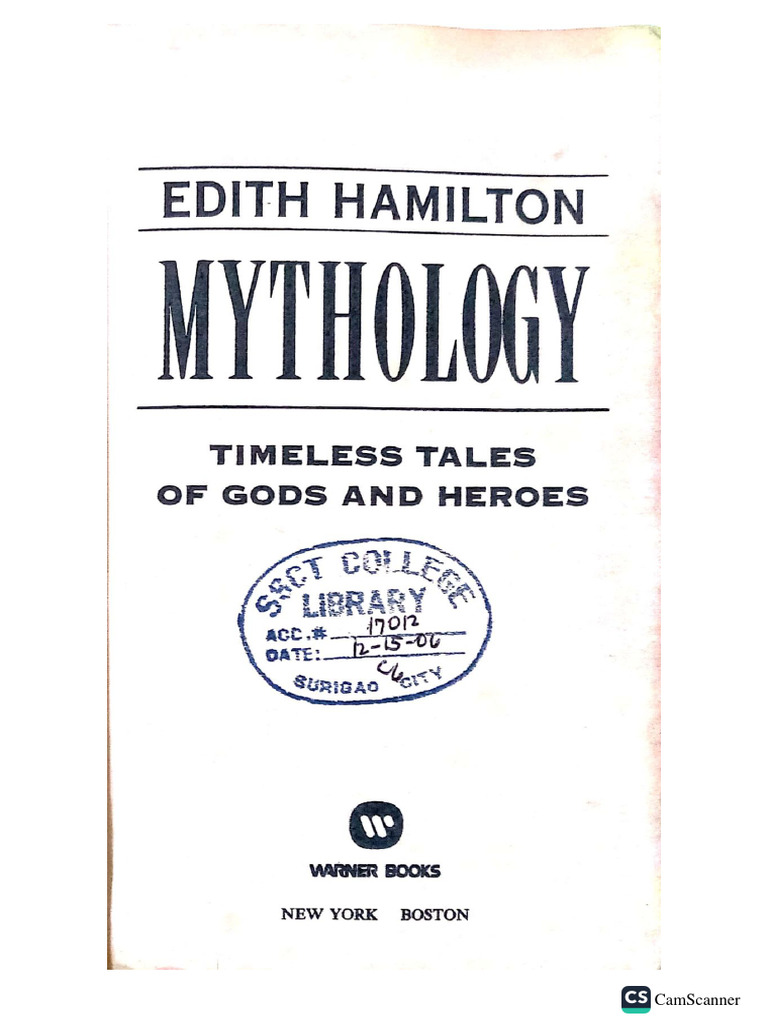 Mythology (Timeless Tales of Gods and Heroes) | PDF