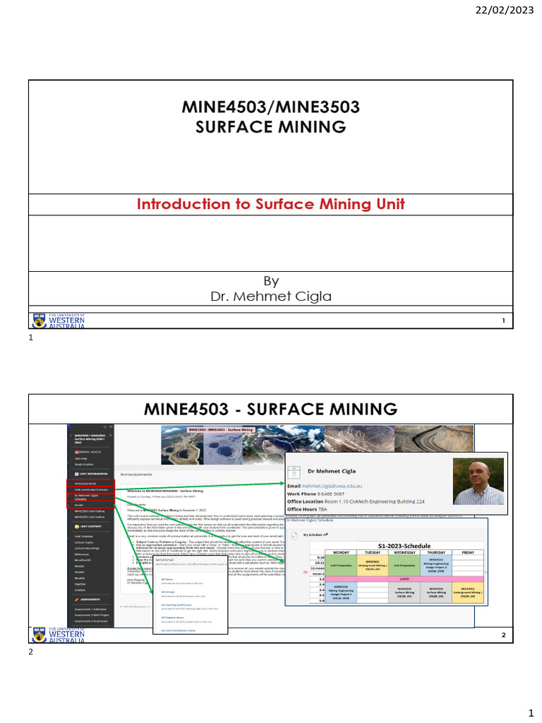 Introduction to Surface Mining | PDF