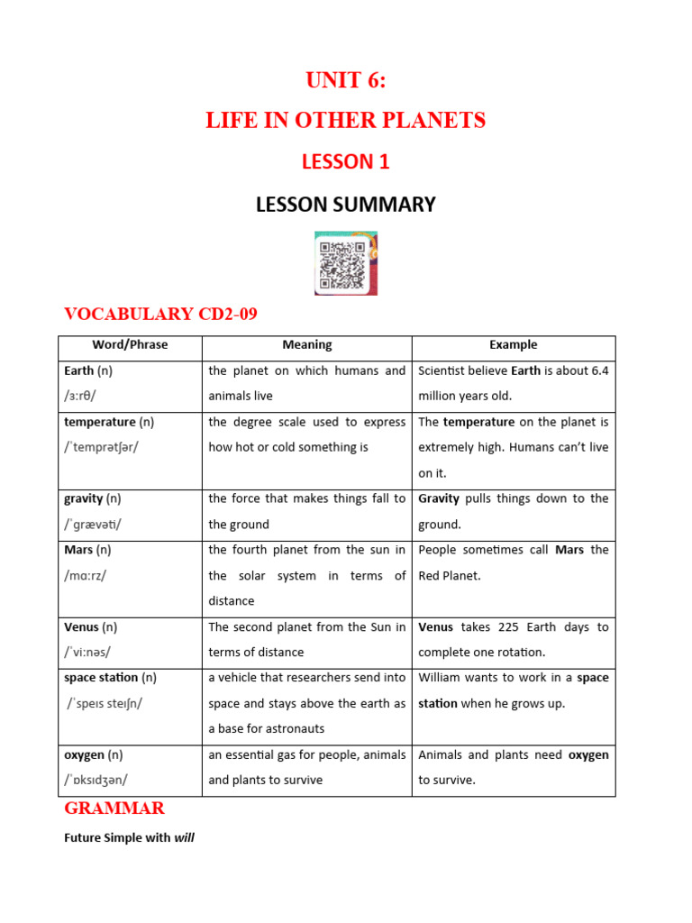 6.unit 6.life in Other Planets | PDF | Unidentified Flying Object ...