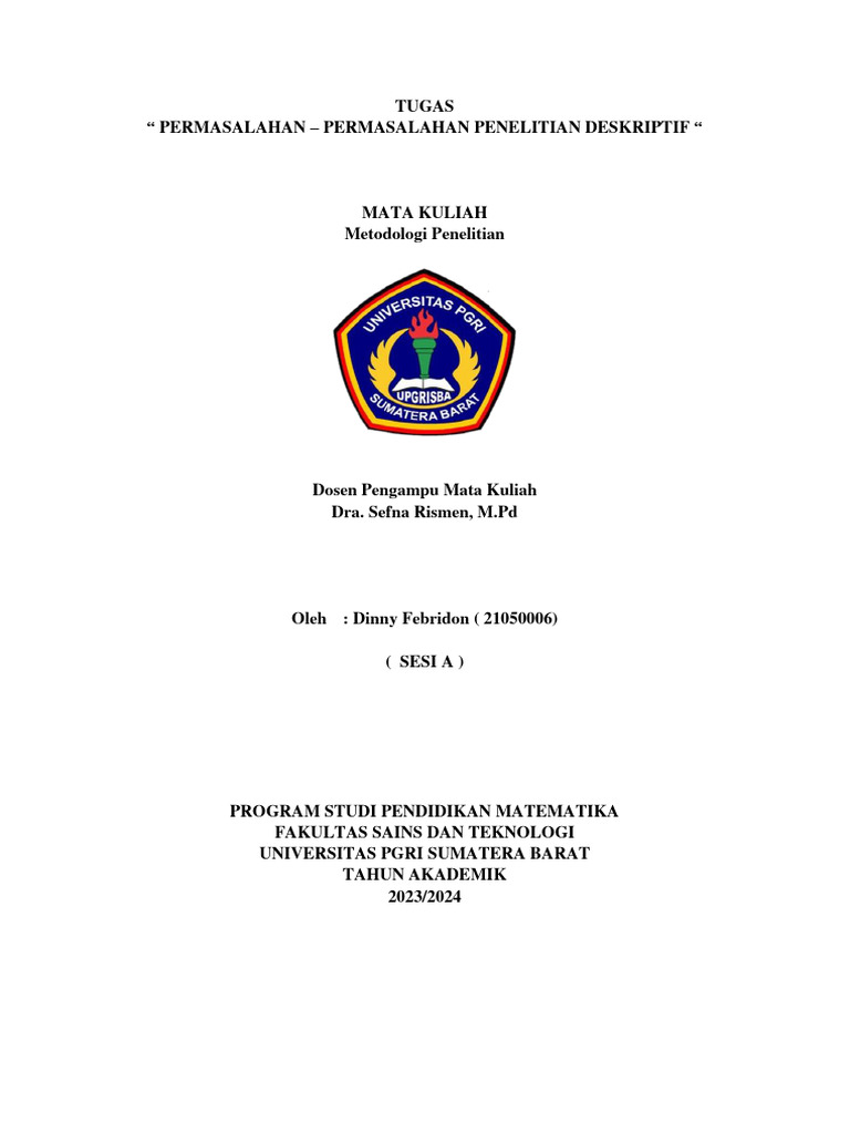 Dinny Tugas P.deskriptif | PDF