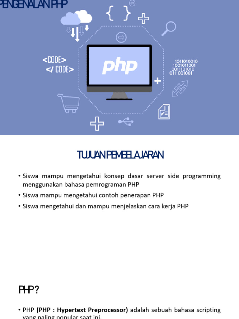 11.16 SMT-2 Pengenalan PHP | PDF | Kajian Bahasa Asing | Teknologi & Rekayasa