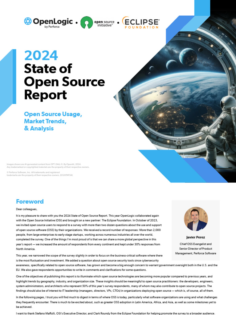 Report Ol State of Oss 2024 | PDF | Open Source | Trademark
