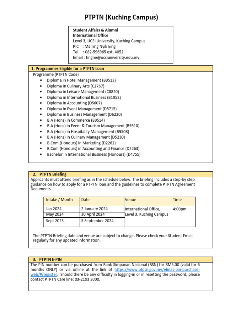 PTPTN Kuching | PDF