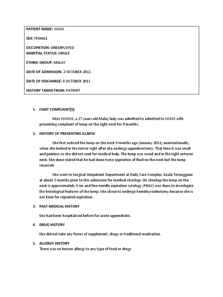 Case Write Up | PDF | Common Carotid Artery | Larynx