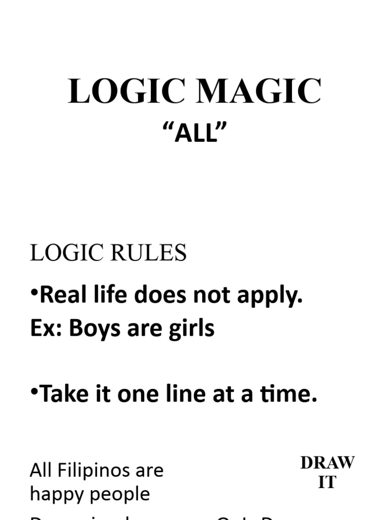 Logic Magic | PDF | Logic | Mathematical Logic