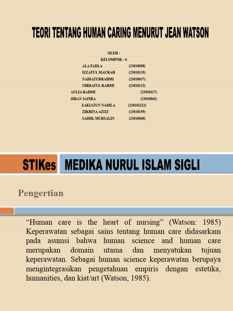 Teori Keperawatan Watson | PDF