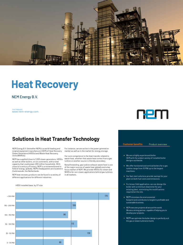 NEM-Energy Heat-Recovery Brochure | PDF | Physical Sciences | Energy ...