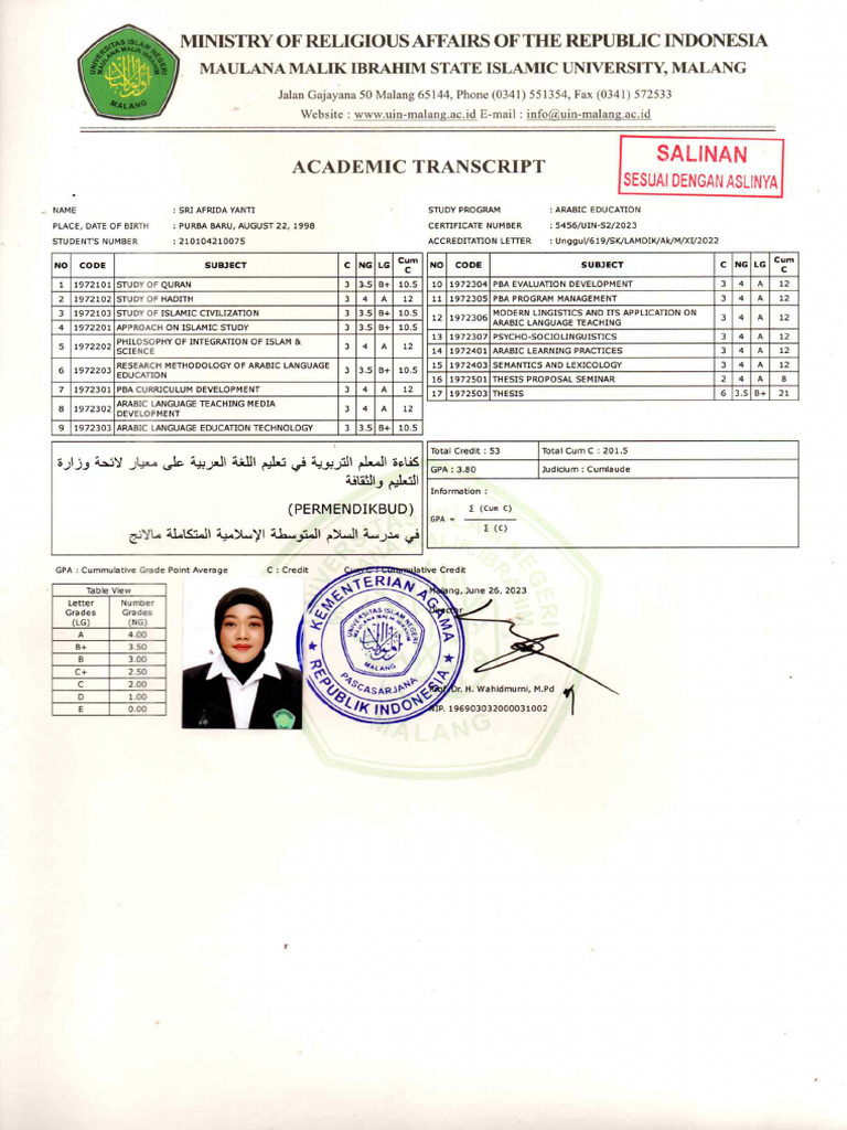 Afrida Nilai B Inggris | PDF